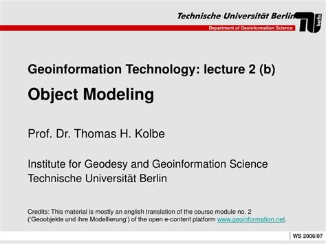 Ppt Geoinformation Technology Lecture 2 B Object Modeling Powerpoint Presentation Id9552096