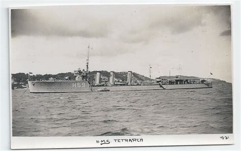 Royal Navy R Class Destroyer Postcards Royal Navy R Class Destroyer Postcards