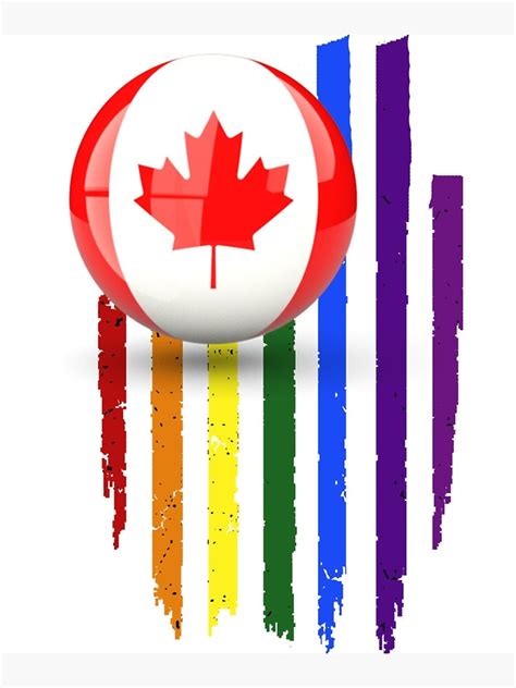 Canada Gay Pride Lgbtq Canada Poster For Sale By Tumblyhaus