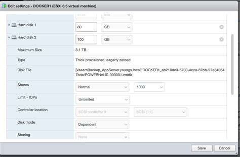 instant disk recovery in veeam v10