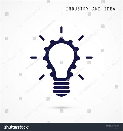 Creative Light Bulb Gear Abstract Vector Stock Vector Royalty Free Shutterstock