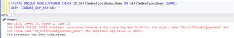 Working With Different Sql Server Indexes Types