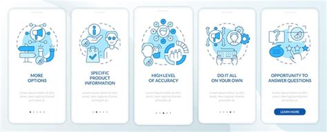 Premium Vector Pros Of Direct Marketing Blue Onboarding Mobile App Screen