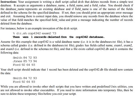 Instructions Your Assignment Is Writing A Shell