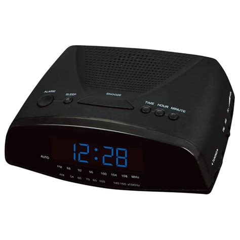 Dual Channel Radio Digital Clock Plug In LED Multifunctional Clock With AM And FM Radio Features