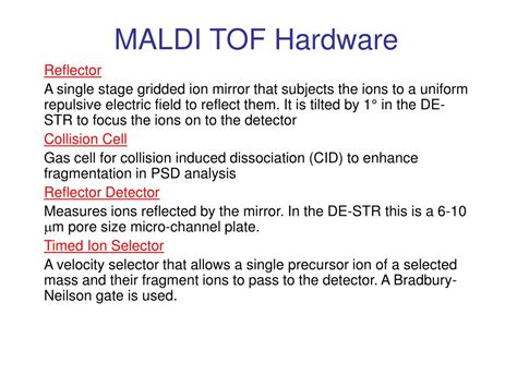 Ppt Introduction To Maldi Tof Ms Powerpoint Presentation Free