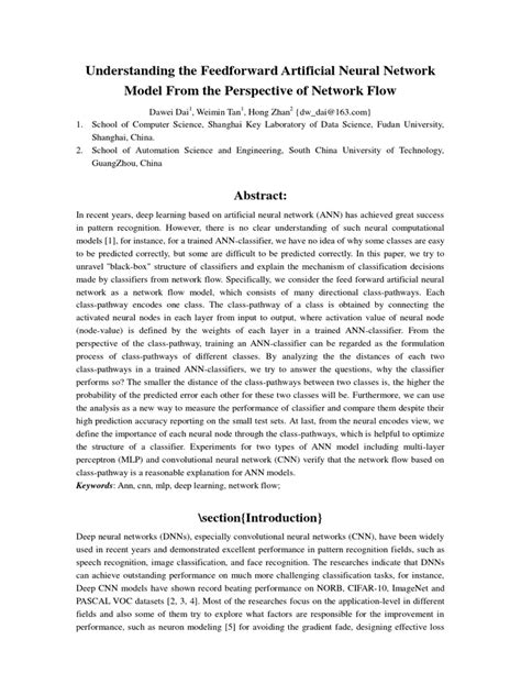 Understanding The Feedforward Artificial Neural Network Model From The