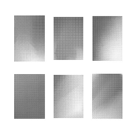 Premium Vector Halftone Circles Halftone Dot Pattern Texture Set On White Background