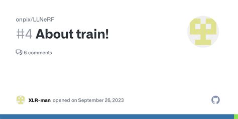 About Train · Issue 4 · Onpixllnerf · Github