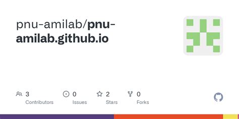 Github Pnu Amilabpnu