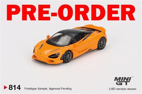 Pre Order Mini Gt 814 Mclaren 750s Mclaren Orange Rhd Diecast Model