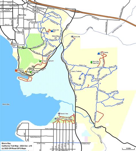 Morro Bay Sp California Trail Map
