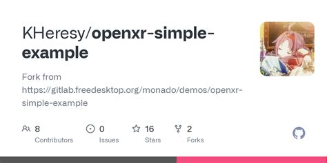GitHub KHeresy Openxr Simple Example Fork From Https Gitlab Freedesktop Org Monado Demos