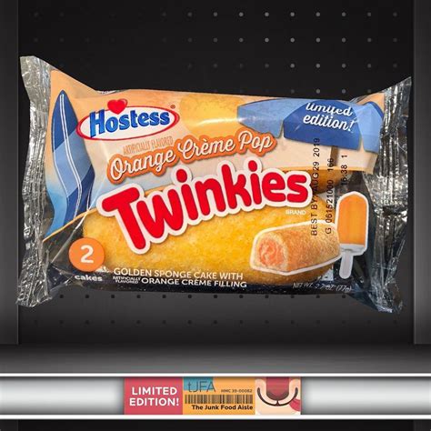 Hostess Orange Crème Pop Twinkies The Junk Food Aisle