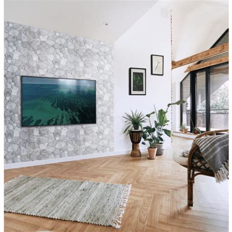 Grey Stone Premium Set Of 4 3d Wall Panels 96cm X 48cm Brick And Stone