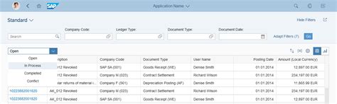 List Report Floorplan SAP Fiori For Web Design Guidelines