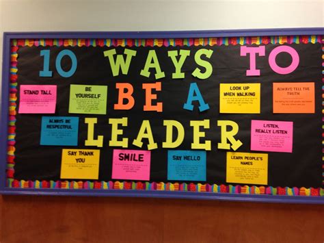 Leadership Bulletin Boards Bulletin Board Ideas Leader In Me
