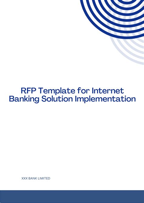 Rfp Template For Internet Banking Implementation Banking And Fintech Rfp Templates