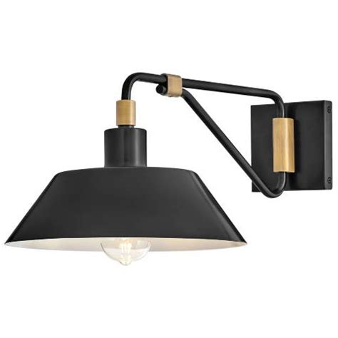 Hinkley Outdoor Brewster Medium Wall Mount Barn Light 12 Black Oxide