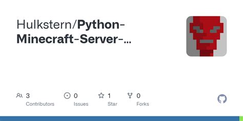 GitHub Hulkstern Python Minecraft Server Manager