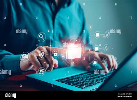 Dms Document Management System Businessman Pointing Folder Icon To Use Technology Software For