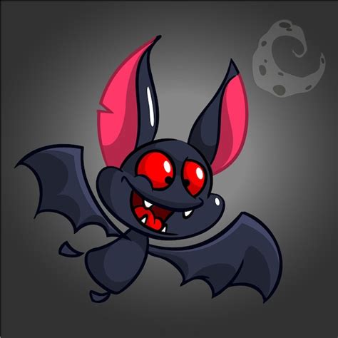 Premium Vector Cartoon Bat Halloween Vector Cute Bat Icon Halloween
