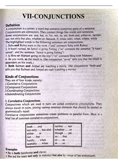Summary Comprehensive Conjunction Notes For Mastering Sentence Structure 9876 Stuvia Us