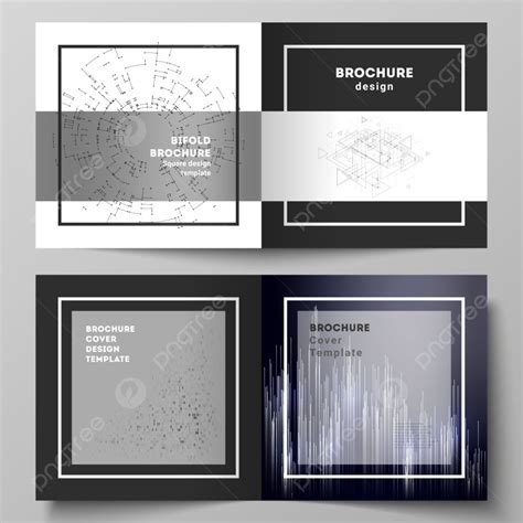 정사각형 디자인 이중 브로셔 전단지에 대한 두 개의 표지 템플릿 편집 가능한 레이아웃의 벡터 일러스트 레이 션 템플릿 Psd 다운로드 디자인 자료 다운로드