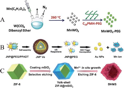 A Schematic Illustration Of Mnwo X B Schematic Illustration Of