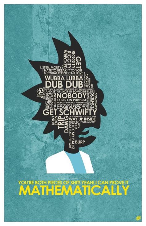 Fan Art Rick And Morty Quote Poster Rickandmorty