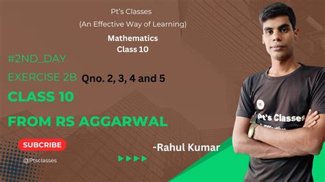 Ptsclasses 2nd Day Of Polynomials Exercise 2b Qno 2 3 4 And 5 Of Class 10 Youtube