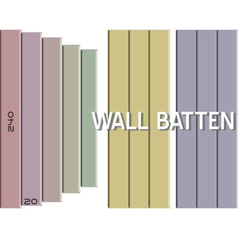 Jual Wall Batten Mdf Hmr Panjang 240cm Lebar 20cm Shopee Indonesia