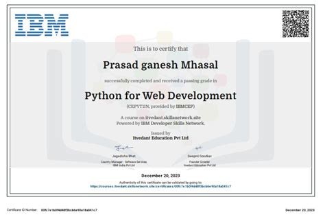 Prasad Mhasal On Linkedin I Am Delighted To Announce That I Have Obtained The Ibm Certification In