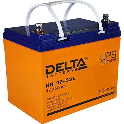 Аккумулятор DELTA HR 12-33 L (12 В; 33 Ач) - цена, купить с доставкой