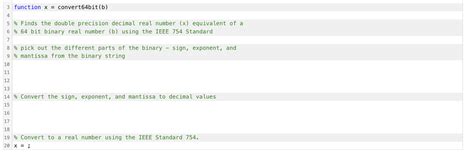 Solved Function X Convert64bit B Finds The Double