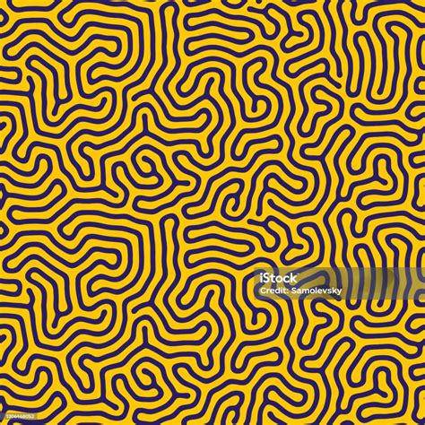 벡터 원활한 패턴 추상적인 유기 모양 텍스처 매끄러운 천연 미로흑백 타일 로고 트렌디 한 혼란 표면 디자인 가능성에 대한 스톡 벡터 아트 및 기타 이미지 Istock