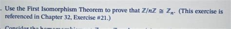 solved use the first isomorphism theorem to prove that