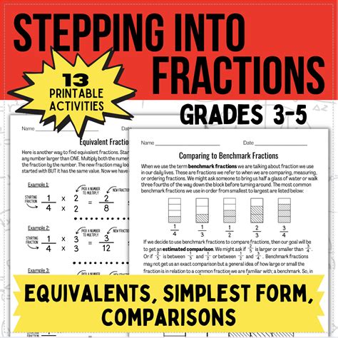 Simplest Form Fraction Activities
