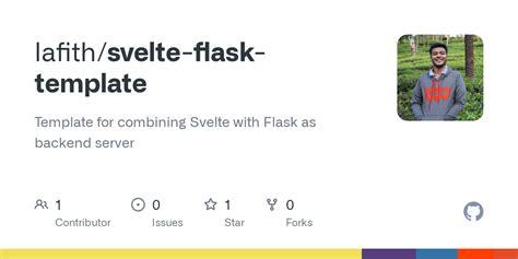 github lafith svelte flask template template for combining svelte