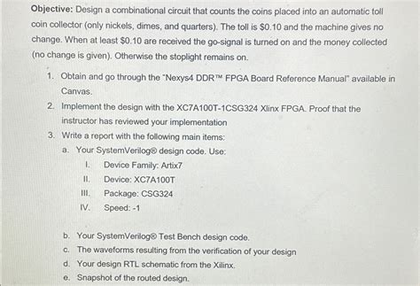Solved Objective Design A Combinational Circuit That Counts Chegg