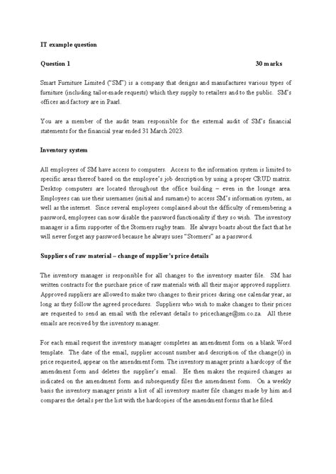 Class Example It Question And Required 2024 It Example Question