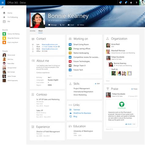 New Office Delve People Experiences In Office 365 Microsoft 365 Blog