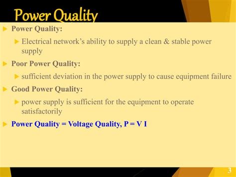 Power Quality Problems And Solutions Power System Pptx