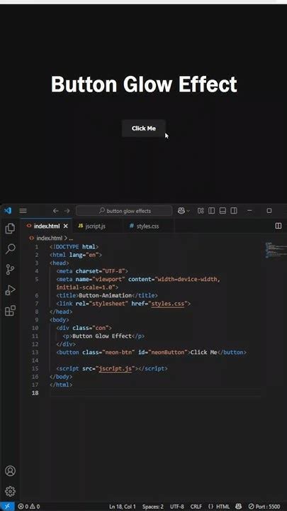 Html Css Animation On Button Shorts Short Trending Trendingshorts