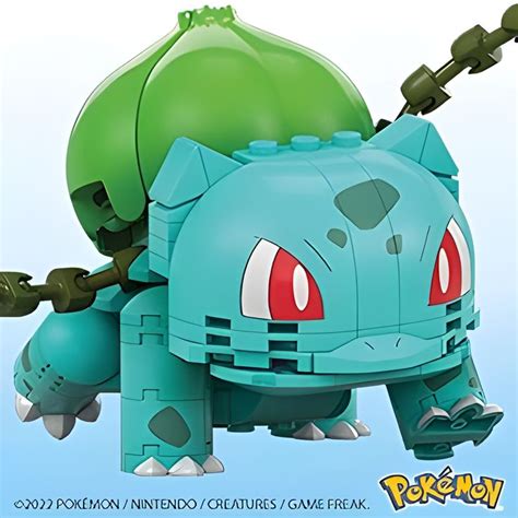 Bulbasaur Mega Building Set 175 Pieces Articulated And Poseable 4 Inches Pokémon Toy In 2024
