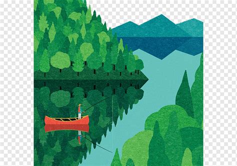 일러스트 레이터 그래픽 디자인 아트 일러스트 산 잎 포스터 풍경 Png Pngwing