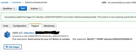 Aws Iot Button Lambda And Couchbase The Couchbase Blog