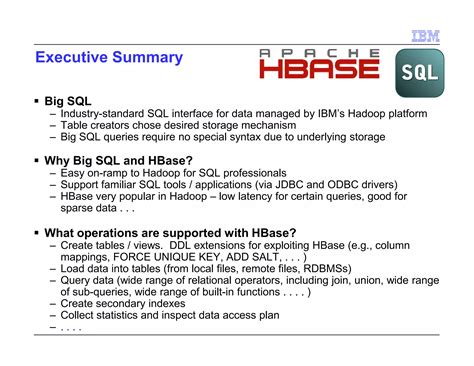 big data big sql and hbase pdf databases computer software and
