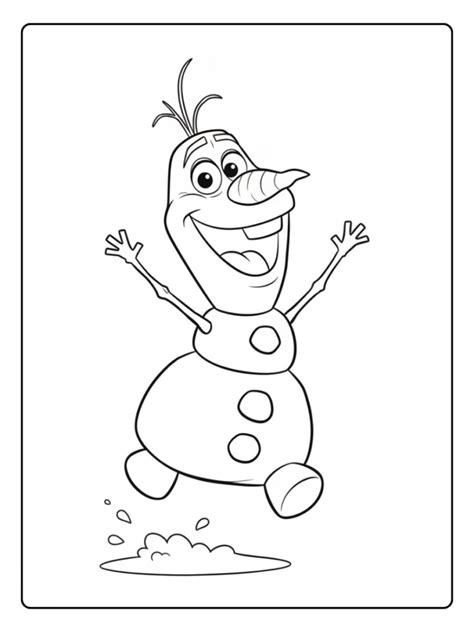 Olaf Coloring Pages Pdf To Print Gencoloring