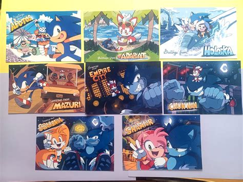 Sonic Unleashed Postcards Etsy